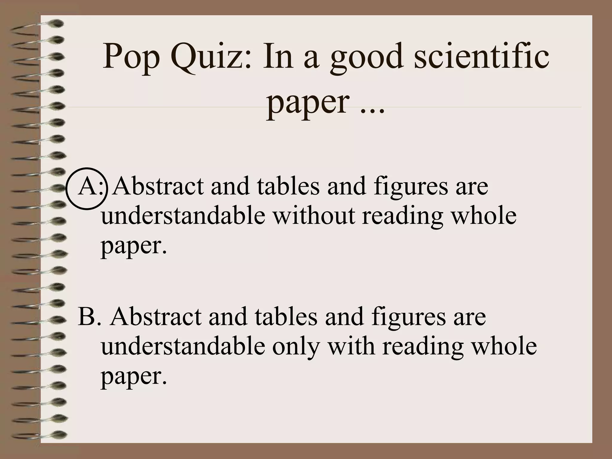 Write a Scientific Paper.ppt | Science