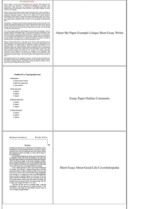 Write A Short Essay | PDF