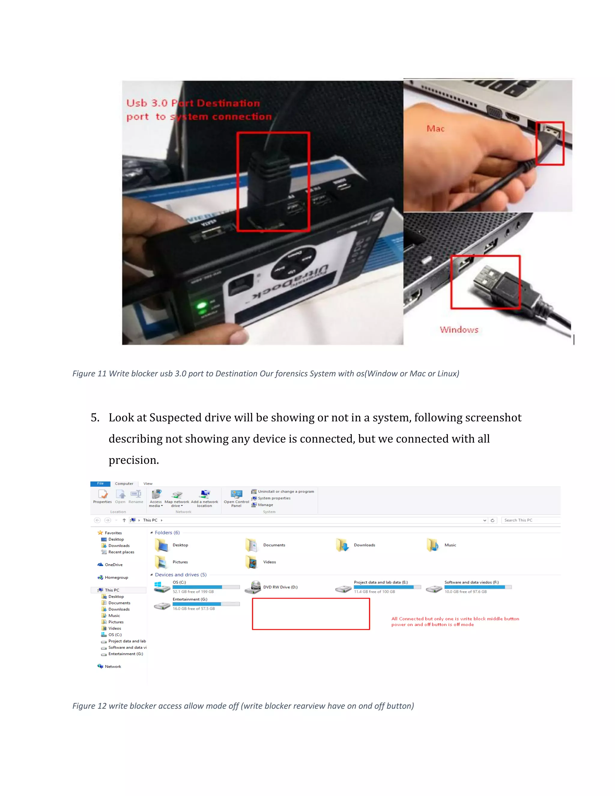 How to Use Write Blocker for Imaging Pen drive | PDF