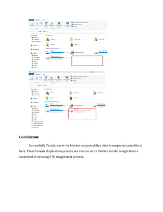 How to Use Write Blocker for Imaging Pen drive | PDF