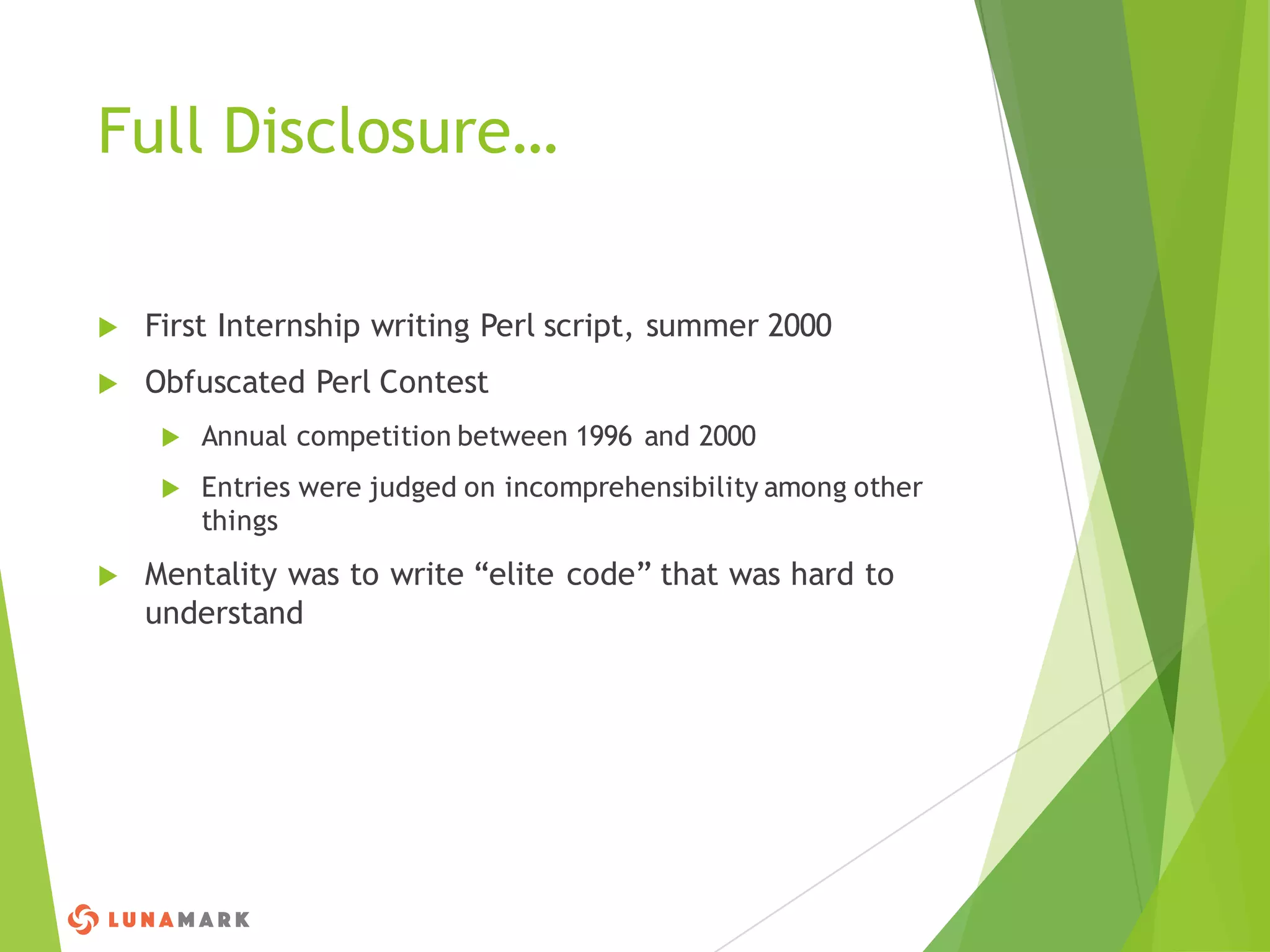 Write Code For The Future You - LR Tech Fest | PDF