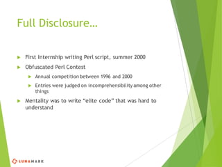 Write Code For The Future You - LR Tech Fest | PDF