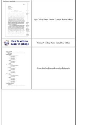 Write College Papers | PDF