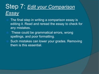 Write comparison essay 1 | PPTX