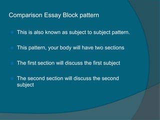 Write comparison essay 1 | PPTX