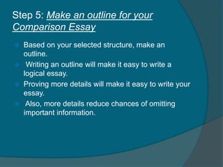 Write comparison essay 1 | PPTX