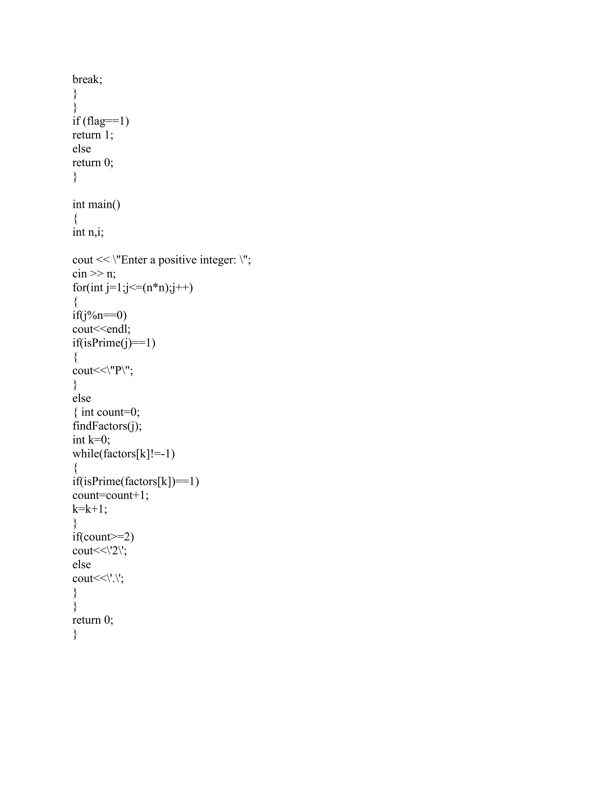 Write C Program That When Given A Value N Read From Cin Produces A Docx