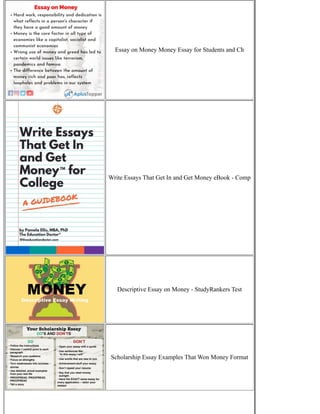 Write Essays For Cash | PDF