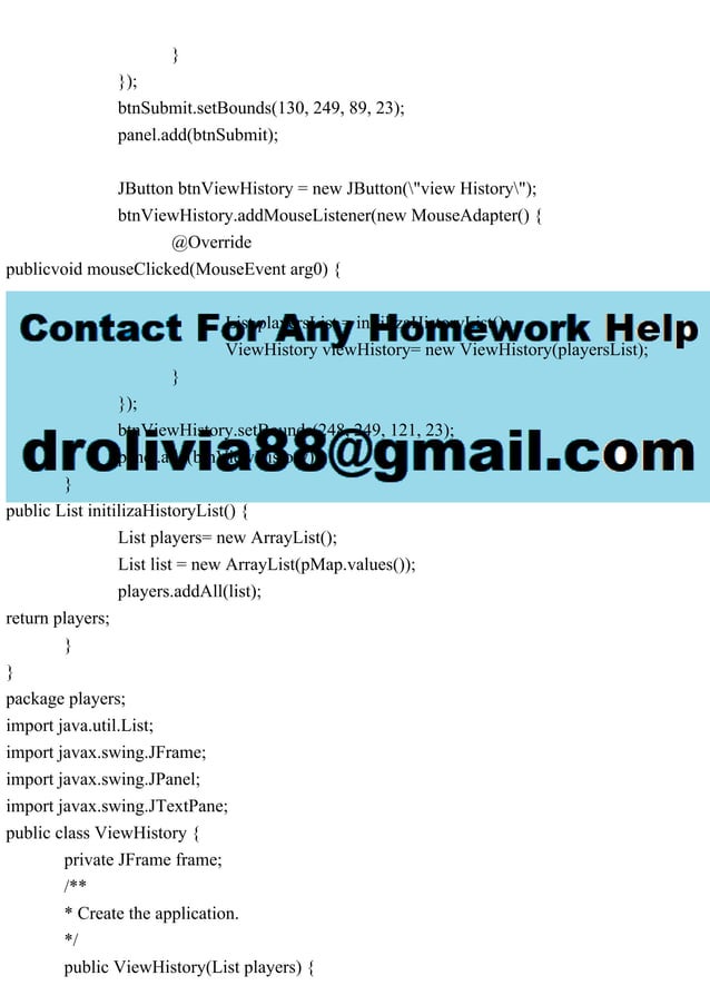 Write Java Fx Code For This Pseudocode Of The Void Initilizahistorylpdf