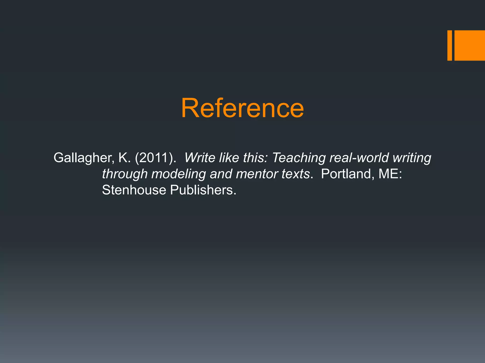 Write Like This - Analysis Presentation | PPTX