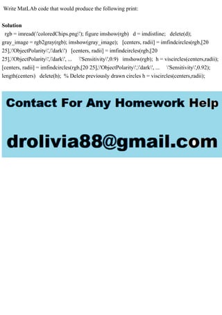 Write MatLAb code that would produce the following printSolution.pdf