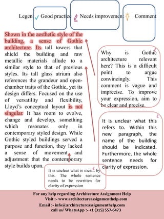 Write My Architecture Assignment | PPTX