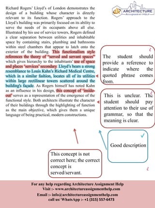 Write My Architecture Assignment | PPTX