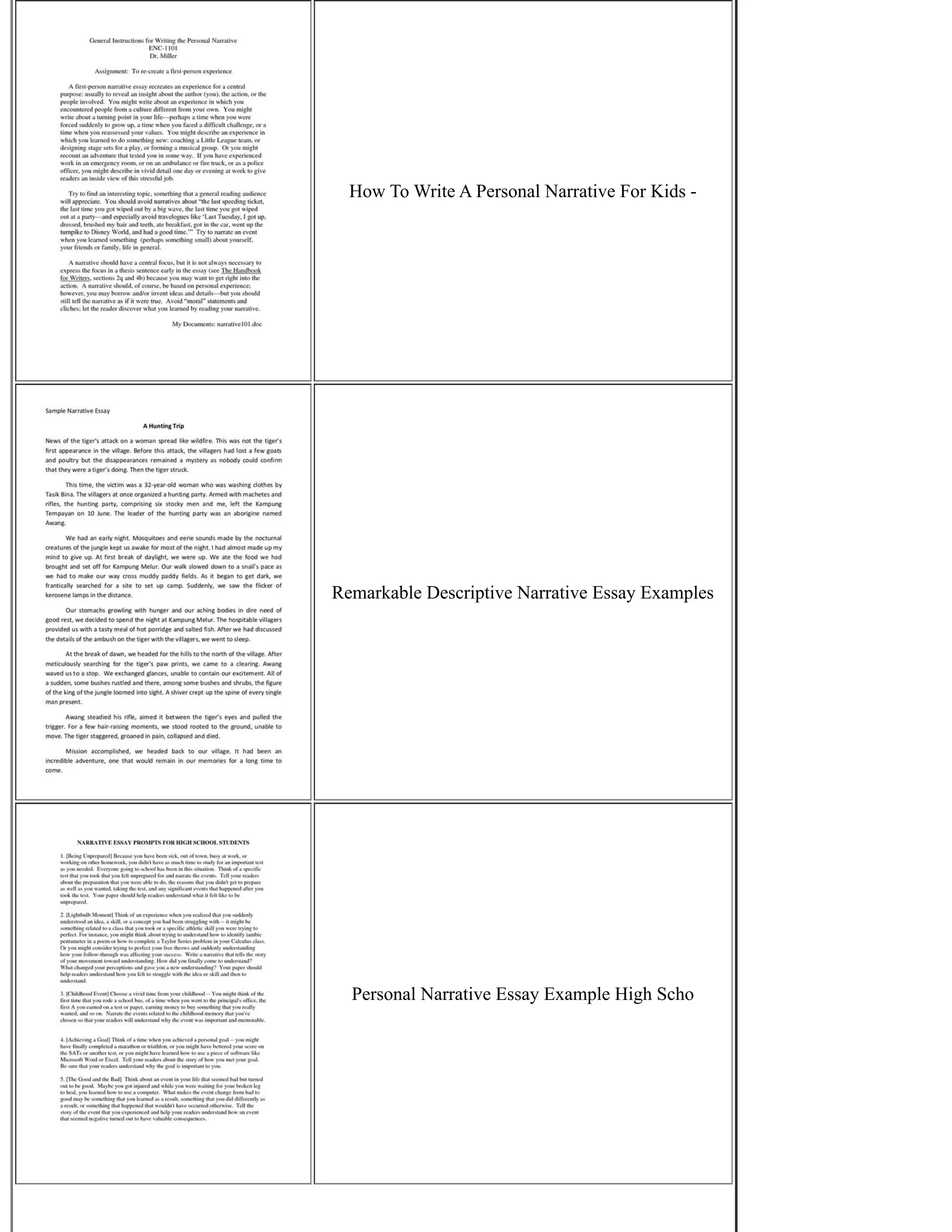 Write Narrative Essay | PDF