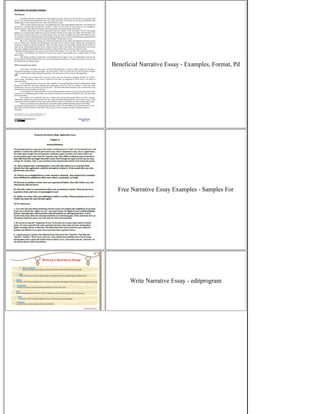 Write Narrative Essay | PDF
