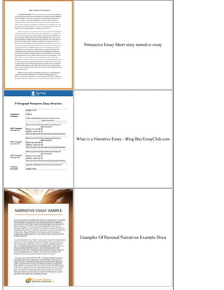 Write Narrative Essay | PDF