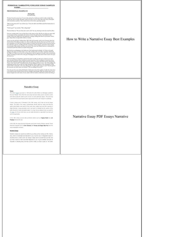 Write Narrative Essay | PDF