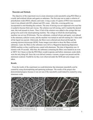 Writen report nanoshells | DOCX
