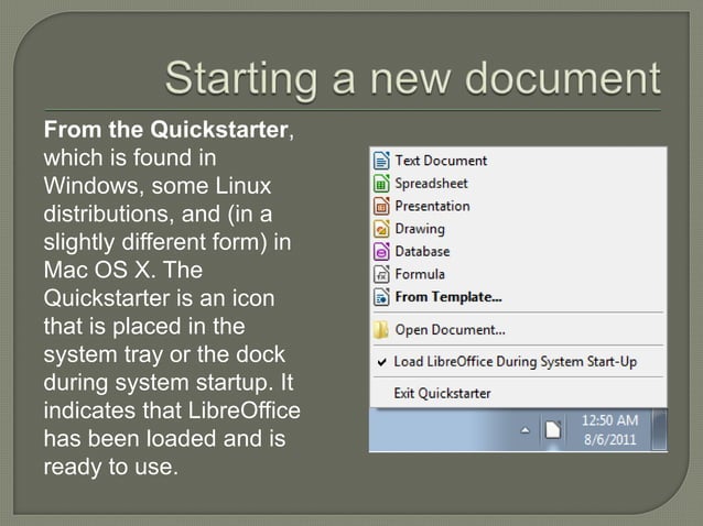 Libre Office Writer Lesson 1 | PPTX | Desktop Publishing | Computer ...