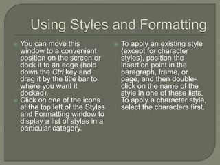 Libre Office Writer Lesson 3: Using Styles and Templates | PPTX