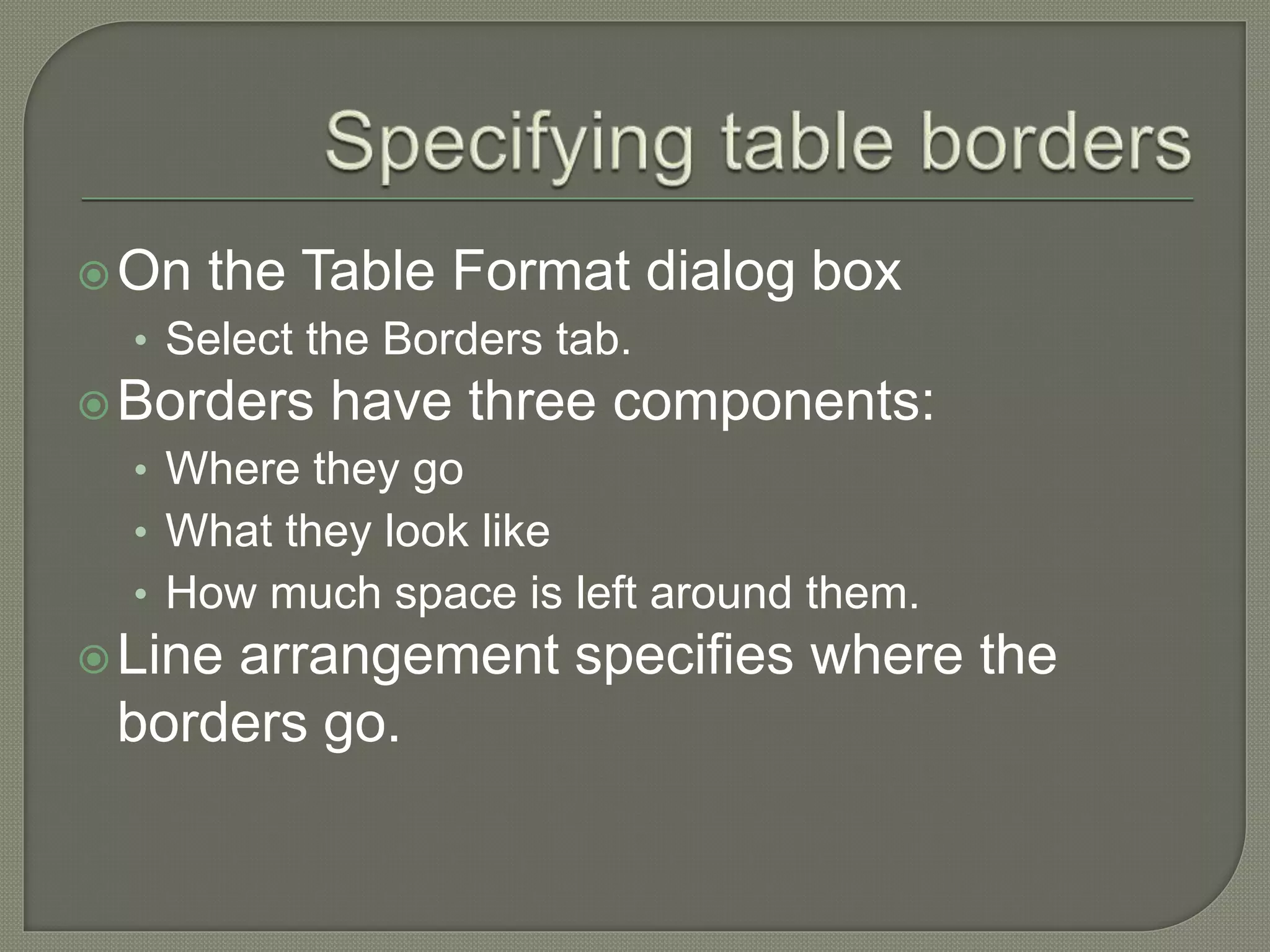 Libre Office Writer Lesson 4: Working with tables and templates | PPTX