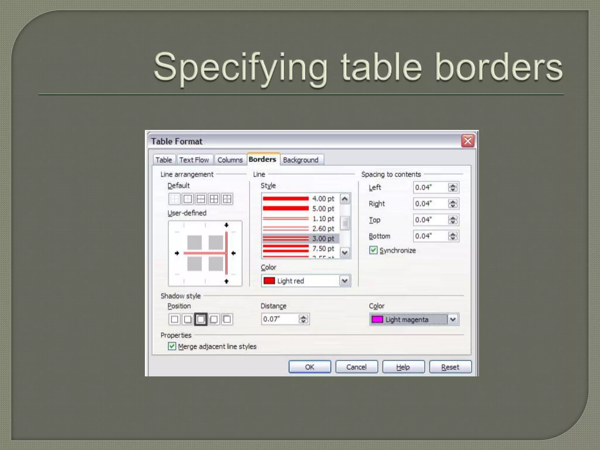 Libre Office Writer Lesson 4: Working with tables and templates | PPTX