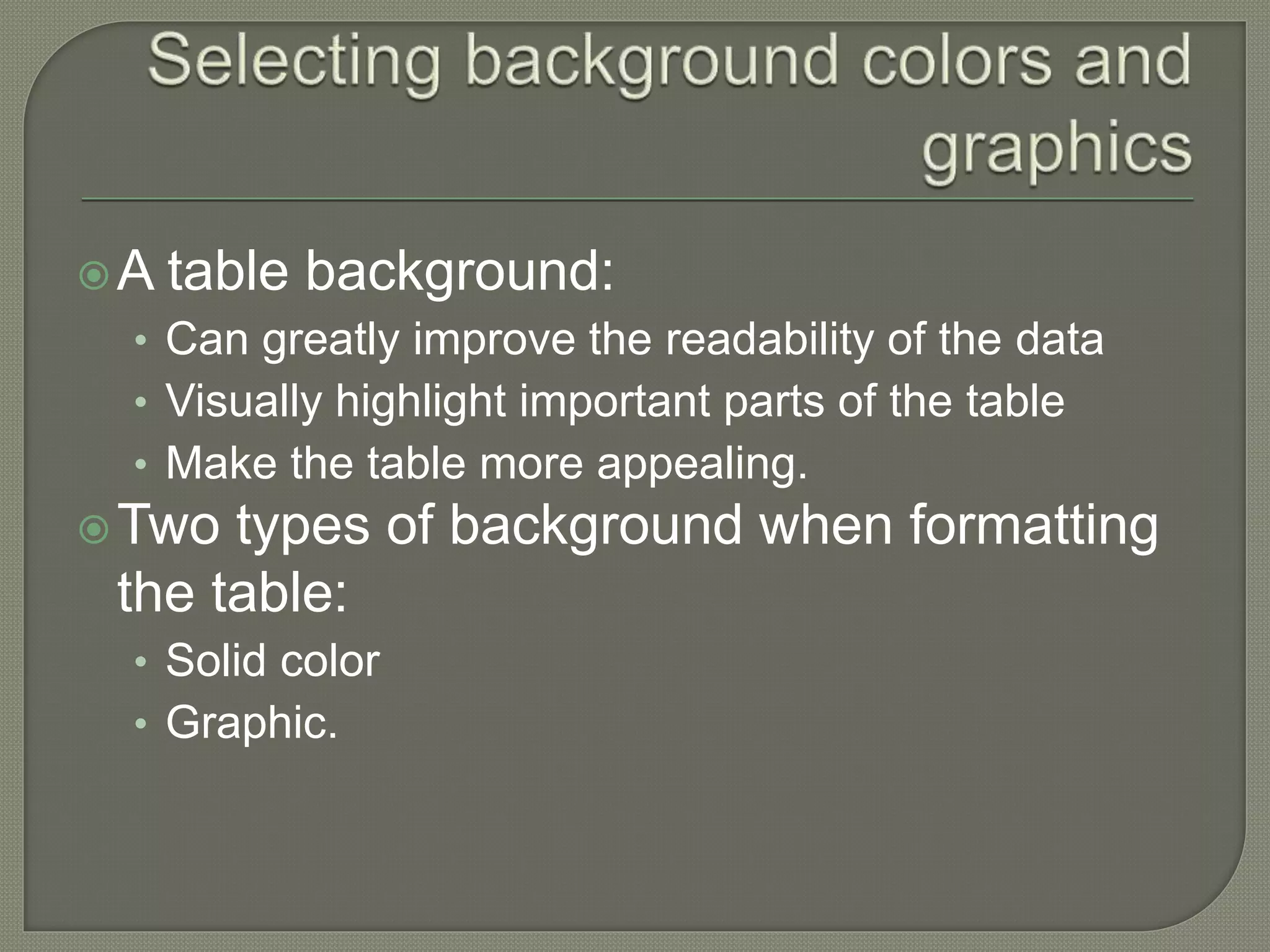 Libre Office Writer Lesson 4: Working with tables and templates | PPTX