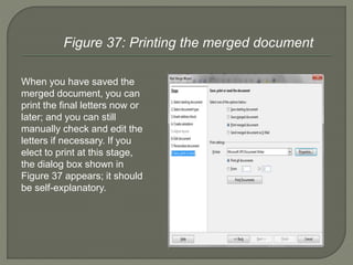 Libre Office Writer Lesson 5: Mail Merge | PPTX