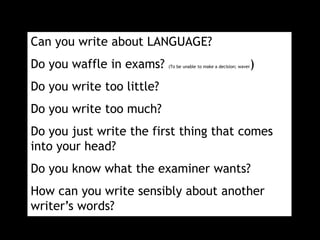 writers-use-of-language.ppt