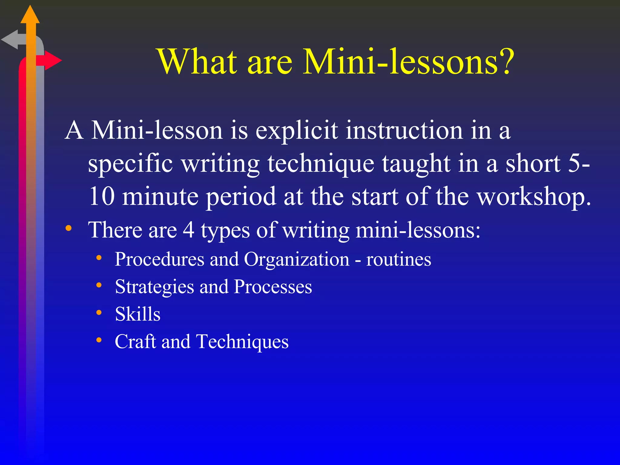 Writer's Workshop An Introduction | PPT