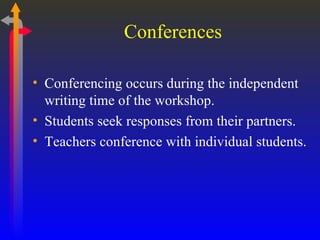 Writer's Workshop An Introduction | PPT