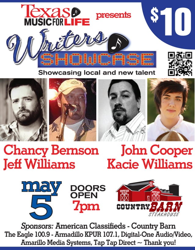 Texas Music for Life Writers Showcase Poster | PDF