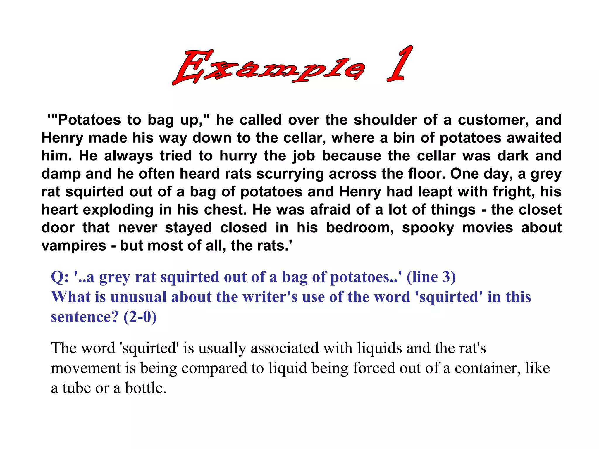 Writer's Craft Close Reading | PPT