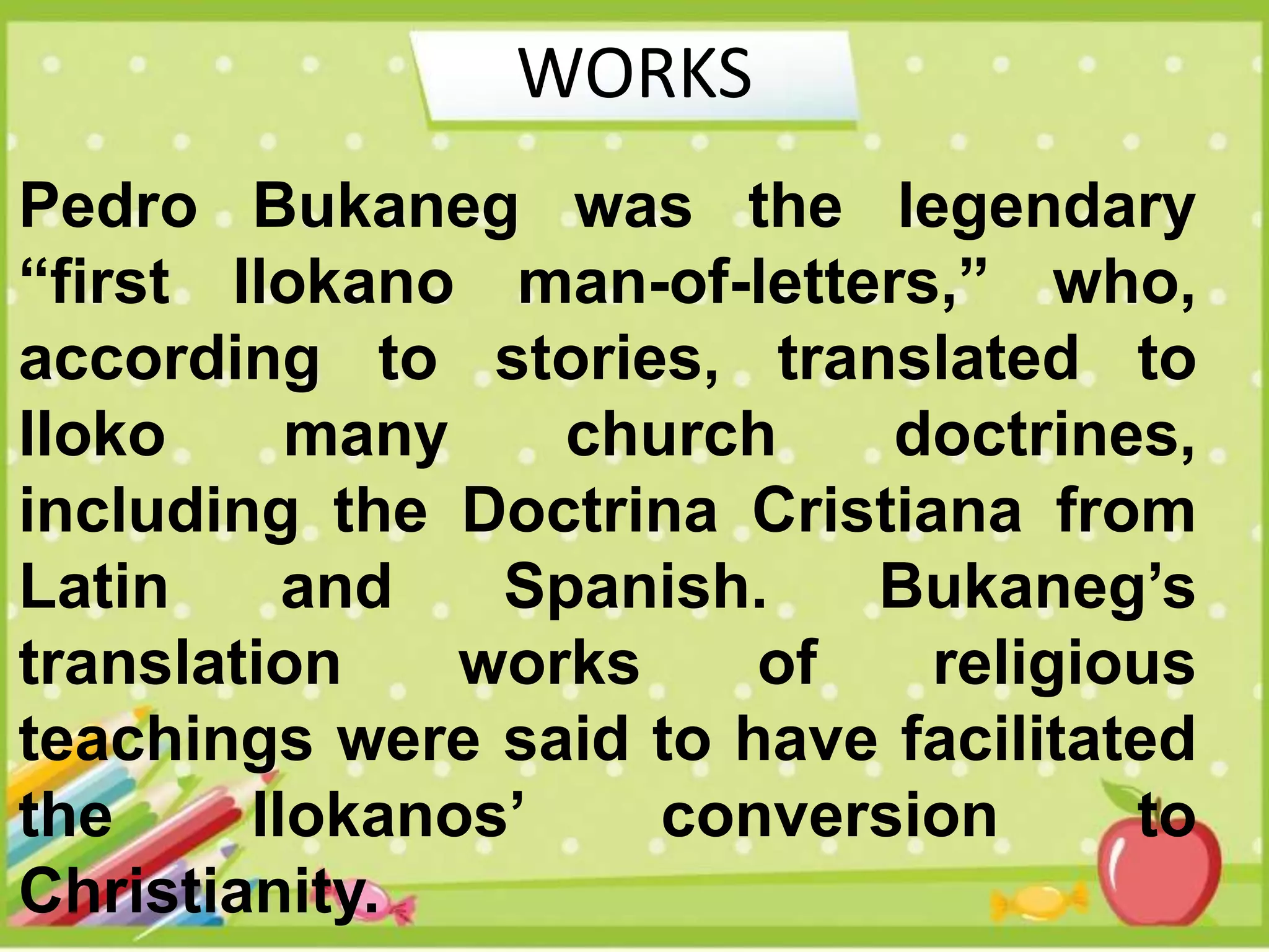 Writers from region 1 and their contributions in the development of ...