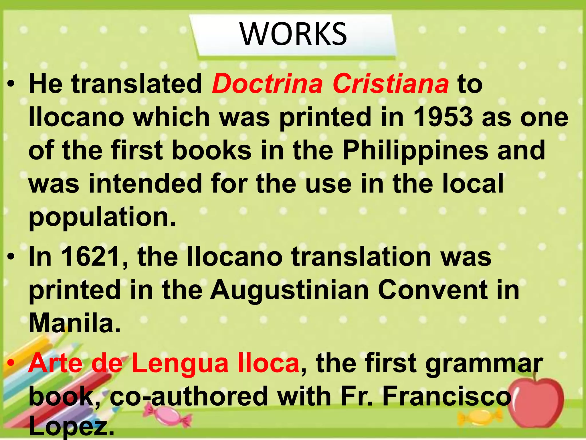 Writers from region 1 and their contributions in the development of ...