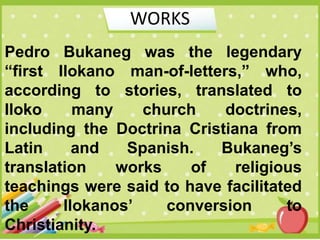 Writers from region 1 and their contributions in the development of ...