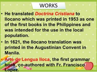 Writers from region 1 and their contributions in the development of ...