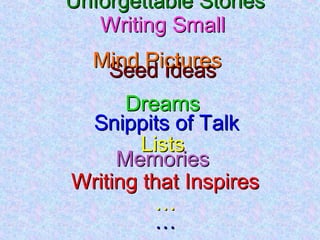 Writer's Notebook Explained | PPT