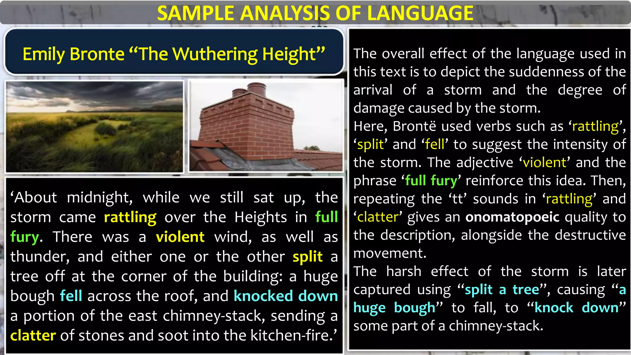 Writer's use of language writer's effect | PPTX