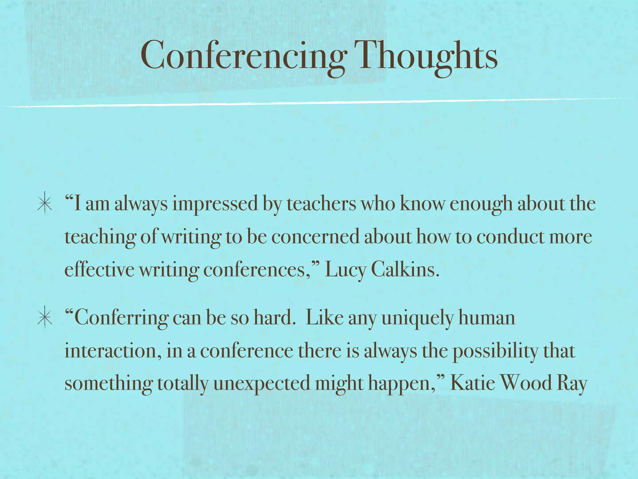 Writers Workshop Conferencing | PPT