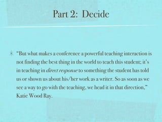 Writers Workshop Conferencing | PPT