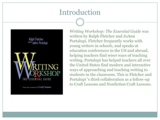 Writer’s workshop for elementary language arts | PPTX