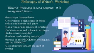 writer's workshop model ppt.pptx | Educational Assessment | Education