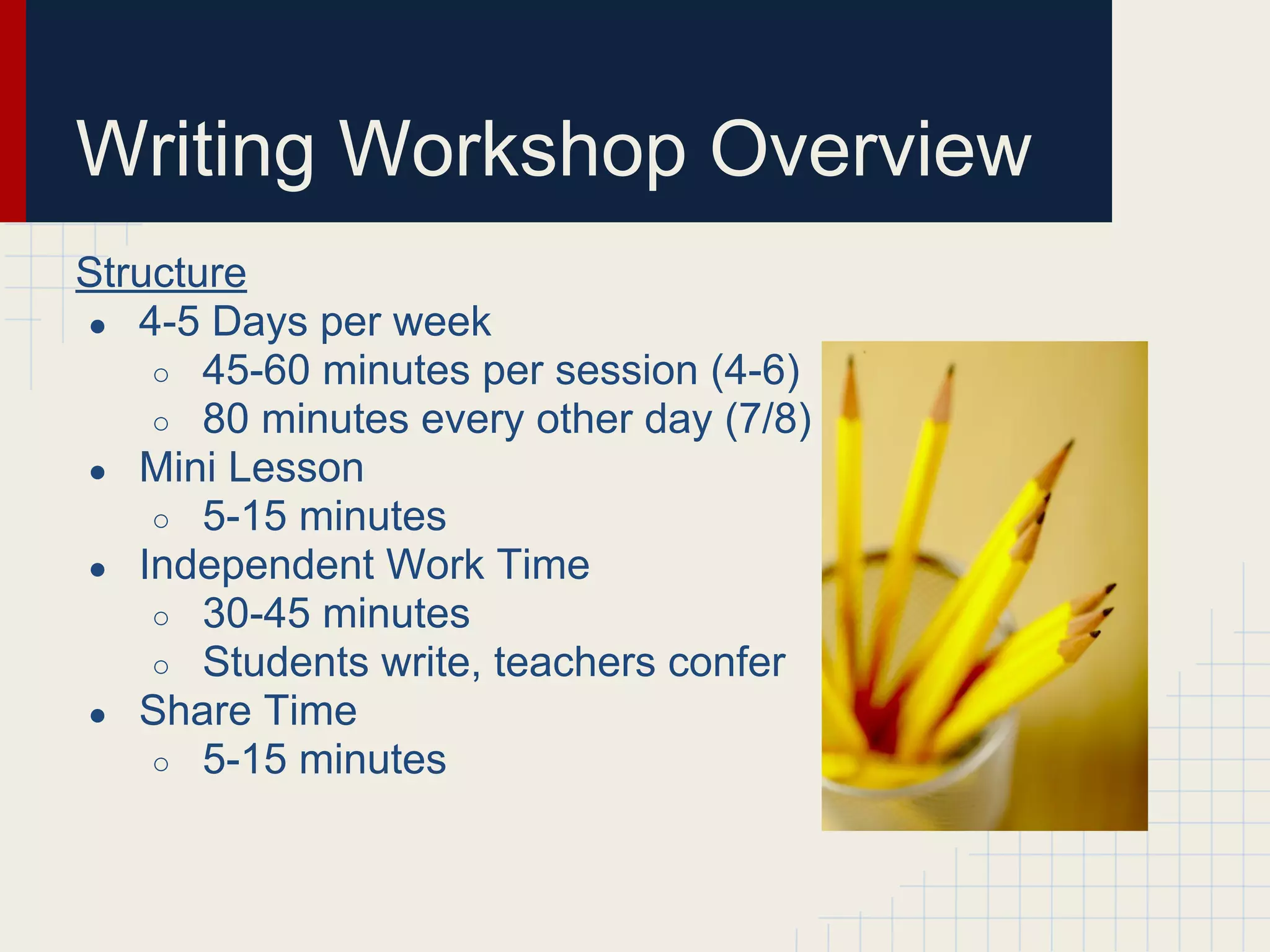 Writer's workshop presentation | PDF