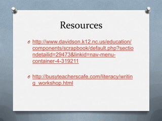 Writer's workshop | PPTX