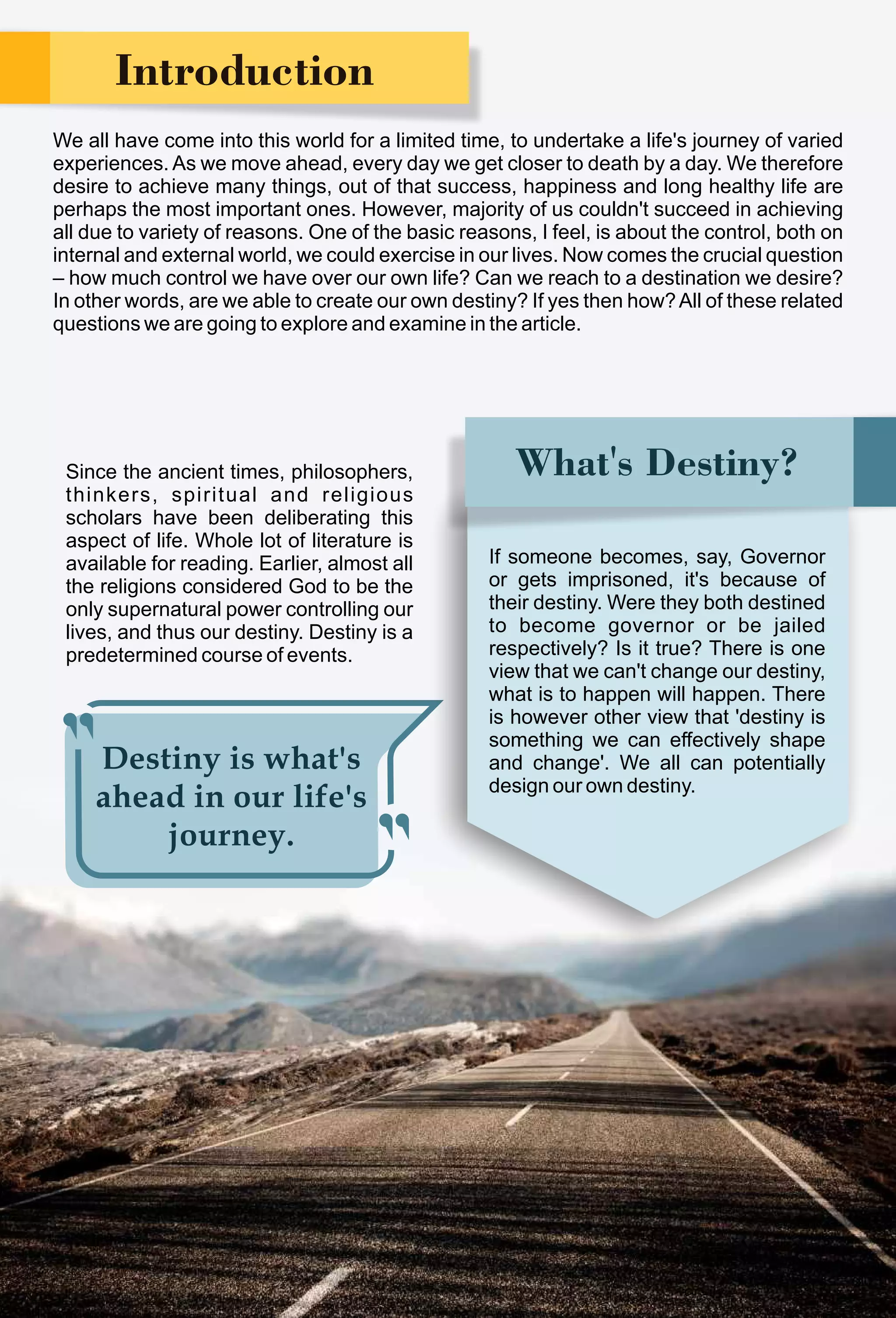 Write script of your life journey. | PDF