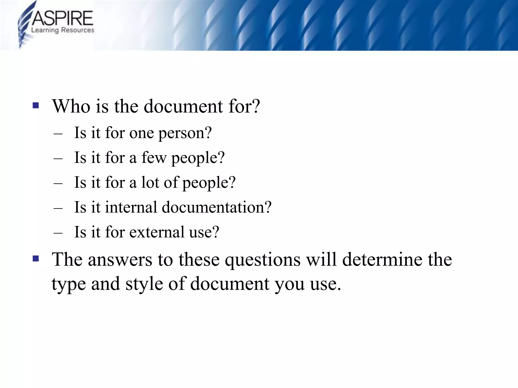 Write simple documents | PPT
