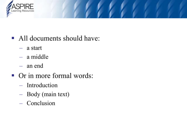 Write simple documents | PPT
