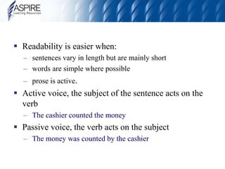 Write simple documents | PPT