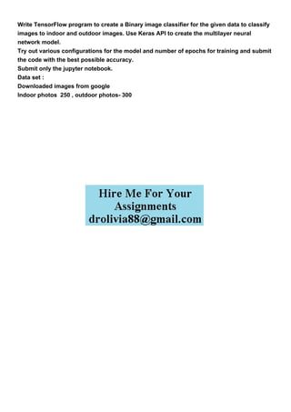 Training Neural Networks For Binary Classification